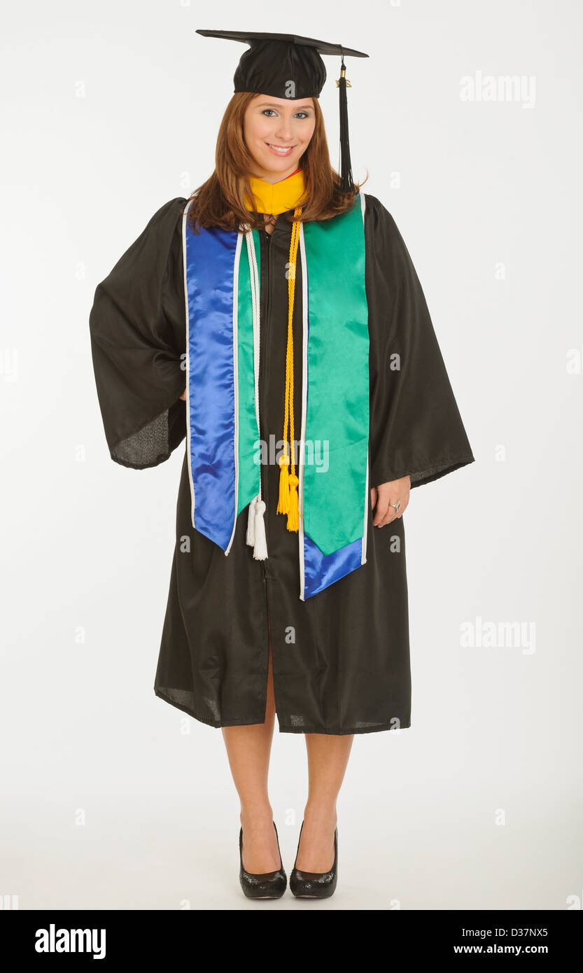 Full length portrait graduate hi-res stock photography and images - Alamy