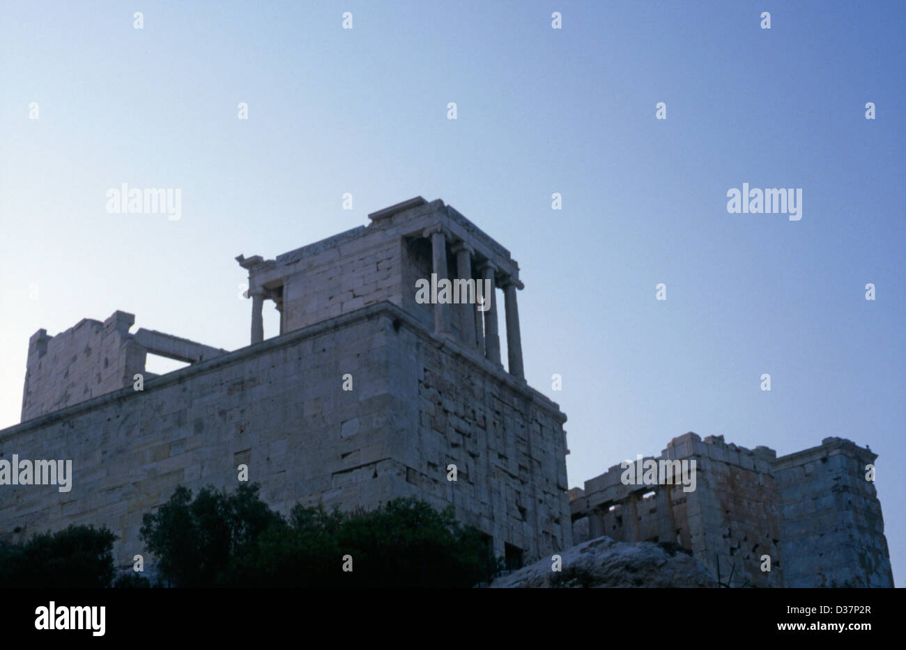Akropolis in morninglight, temple of Nike, Athen, Athens, Greece Stock ...