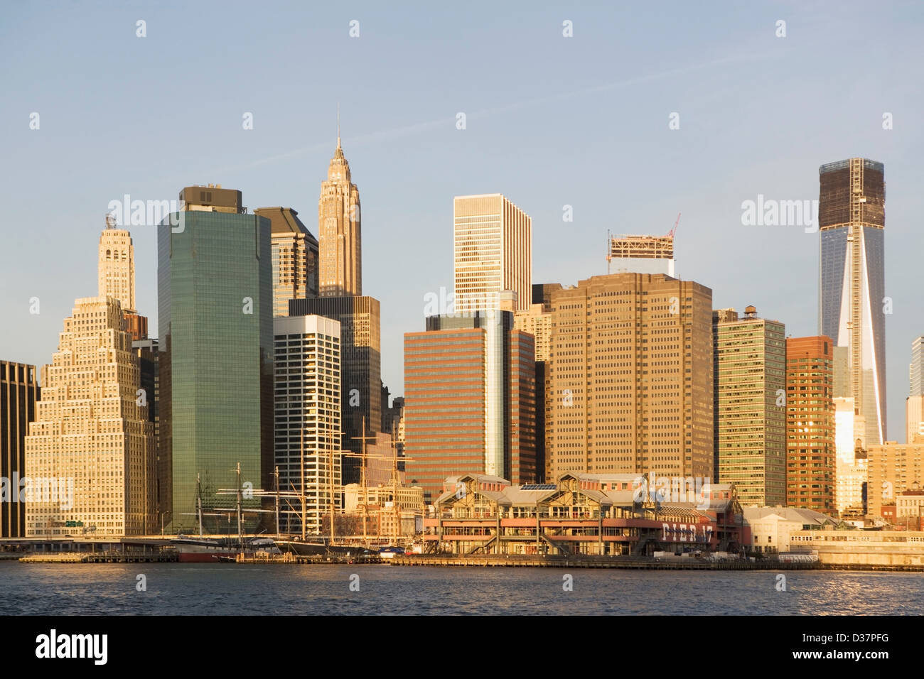 City skyline on waterfront Stock Photo - Alamy