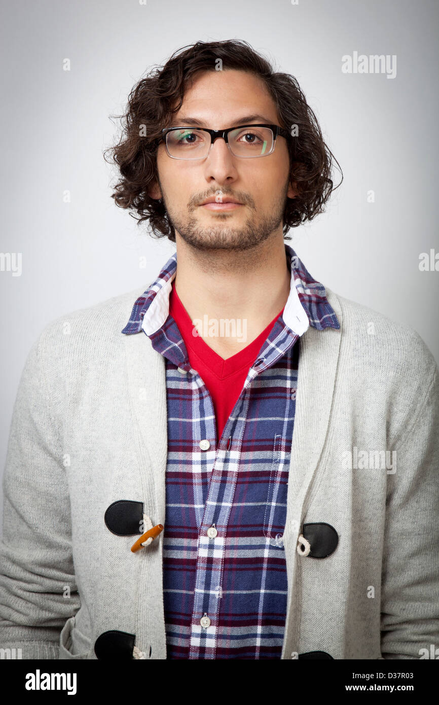 Man wearing glasses hi-res stock photography and images - Alamy