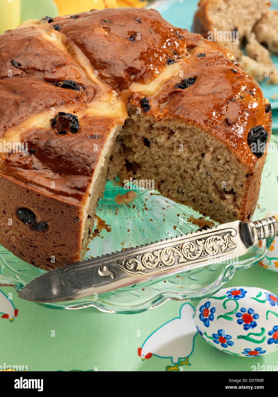 Hot cross cake Stock Photo - Alamy