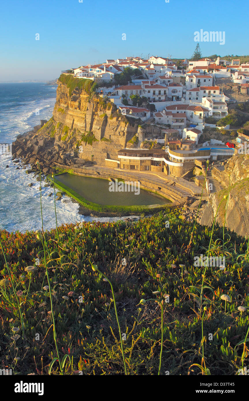 Azenhas do Mar, Lisbon district, Sintra coast, Portugal, Europe Stock ...