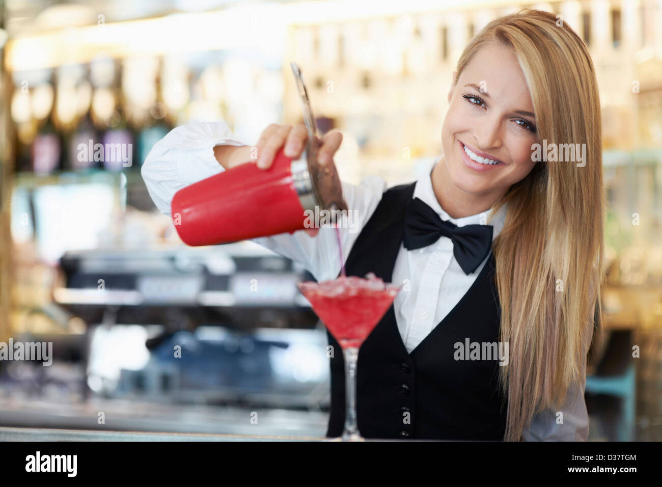 Female bartender hi-res stock photography and images - Alamy
