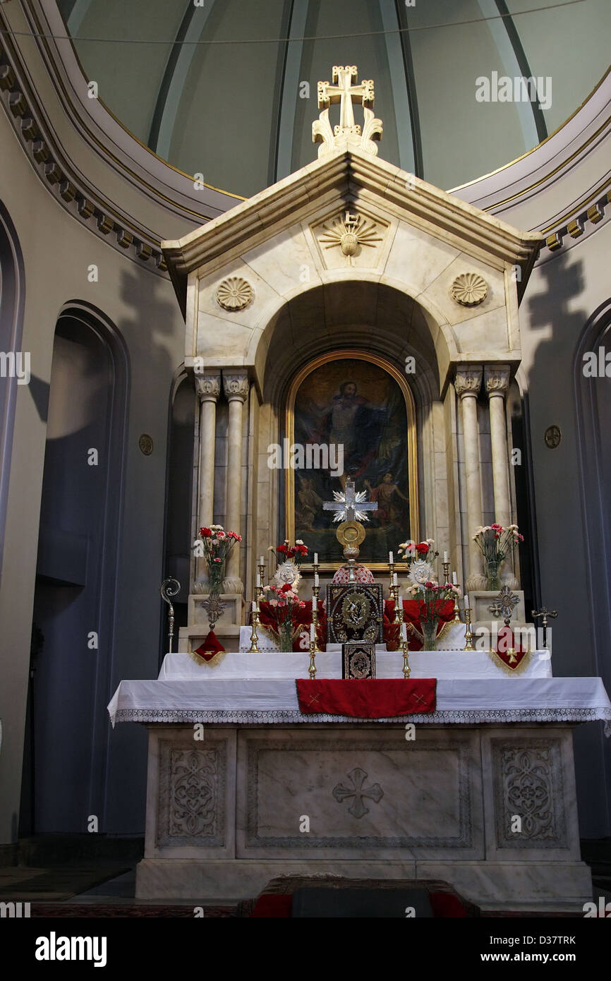 Istanbul, Turkey, the altar in the Armenian-Gregory the Illuminator ...