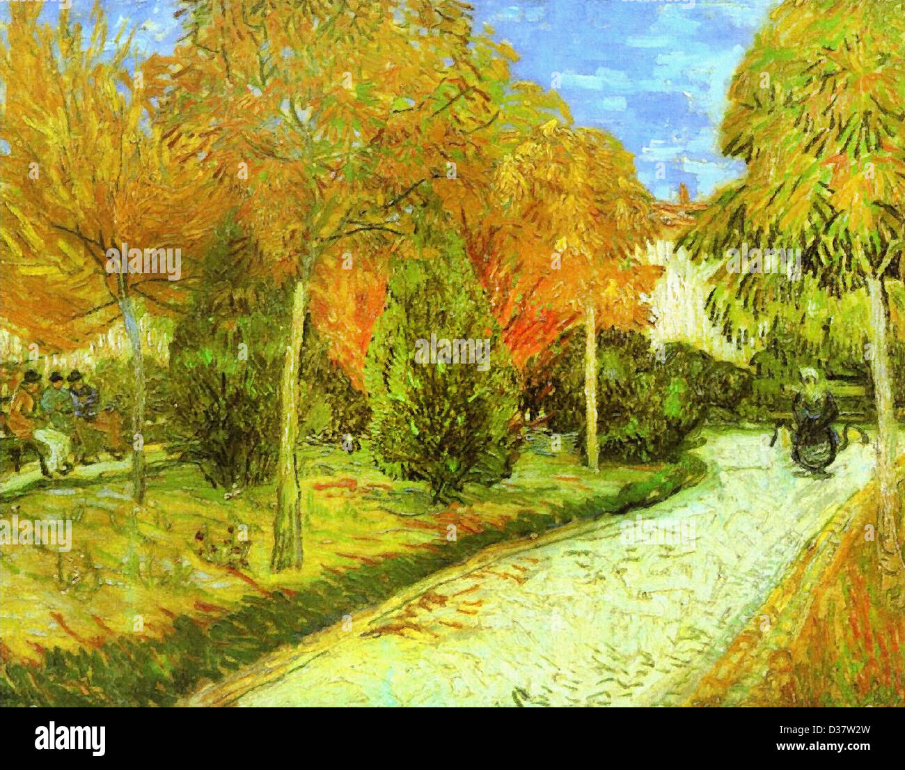 Vincent van Gogh, Path in the Park at Arles. 1888. Post-Impressionism ...