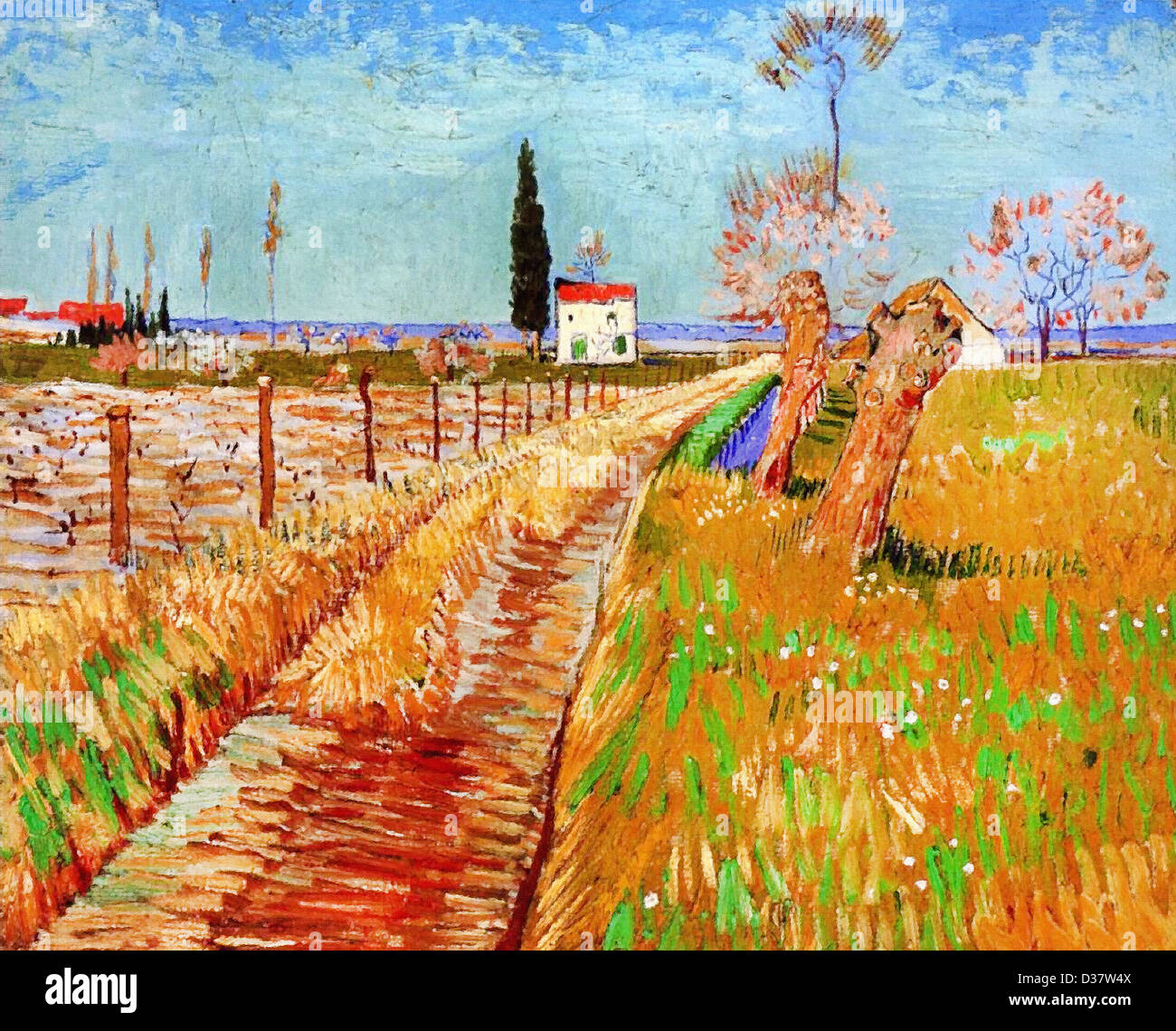 Vincent van Gogh, Path Through a Field with Willows. 1888. Post ...