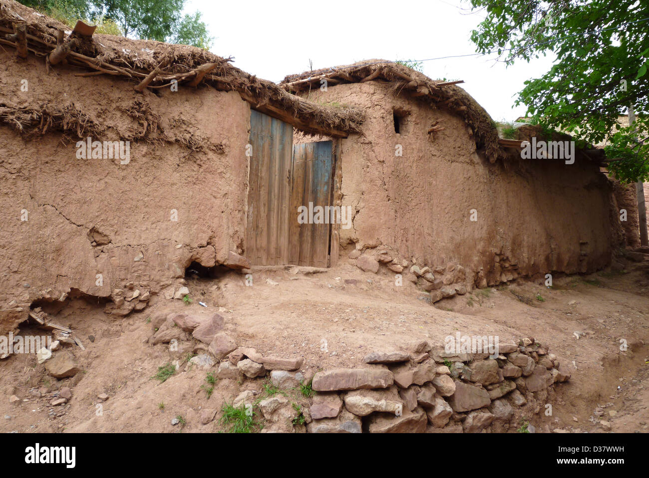 Traditional clay hovel, Hissar Mountains, Uzbekistan, Central Asia ...