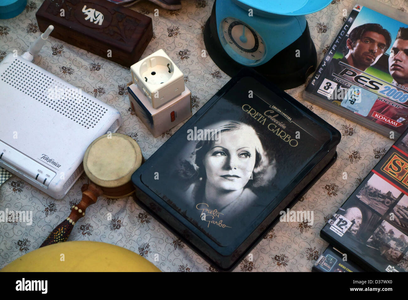 Video of Greta Garbo films on sale in flea market, Tenerife, Canary ...