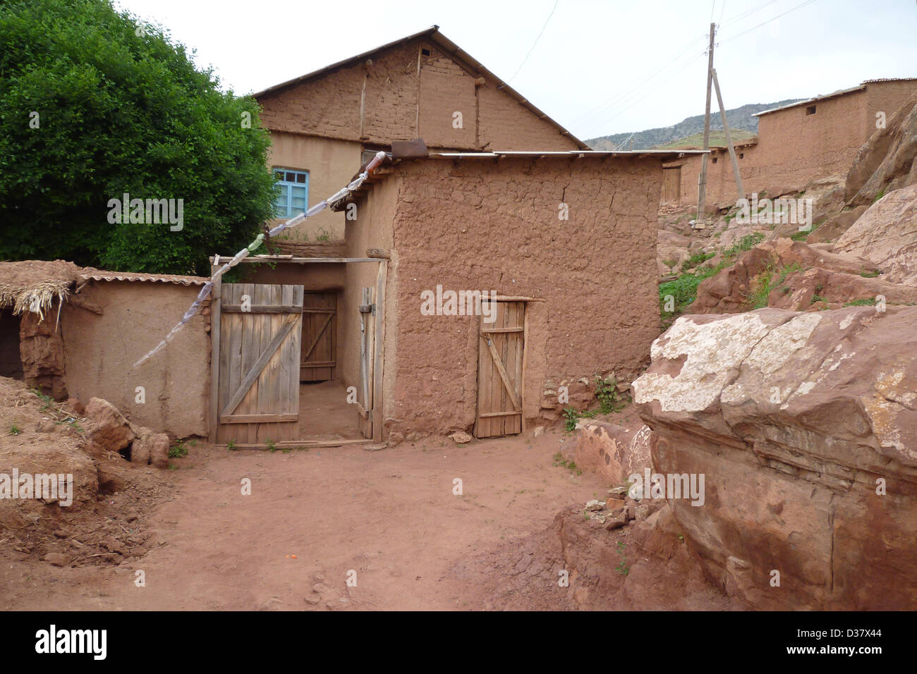 Traditional clay hovel, Hissar Mountains, Uzbekistan, Central Asia ...