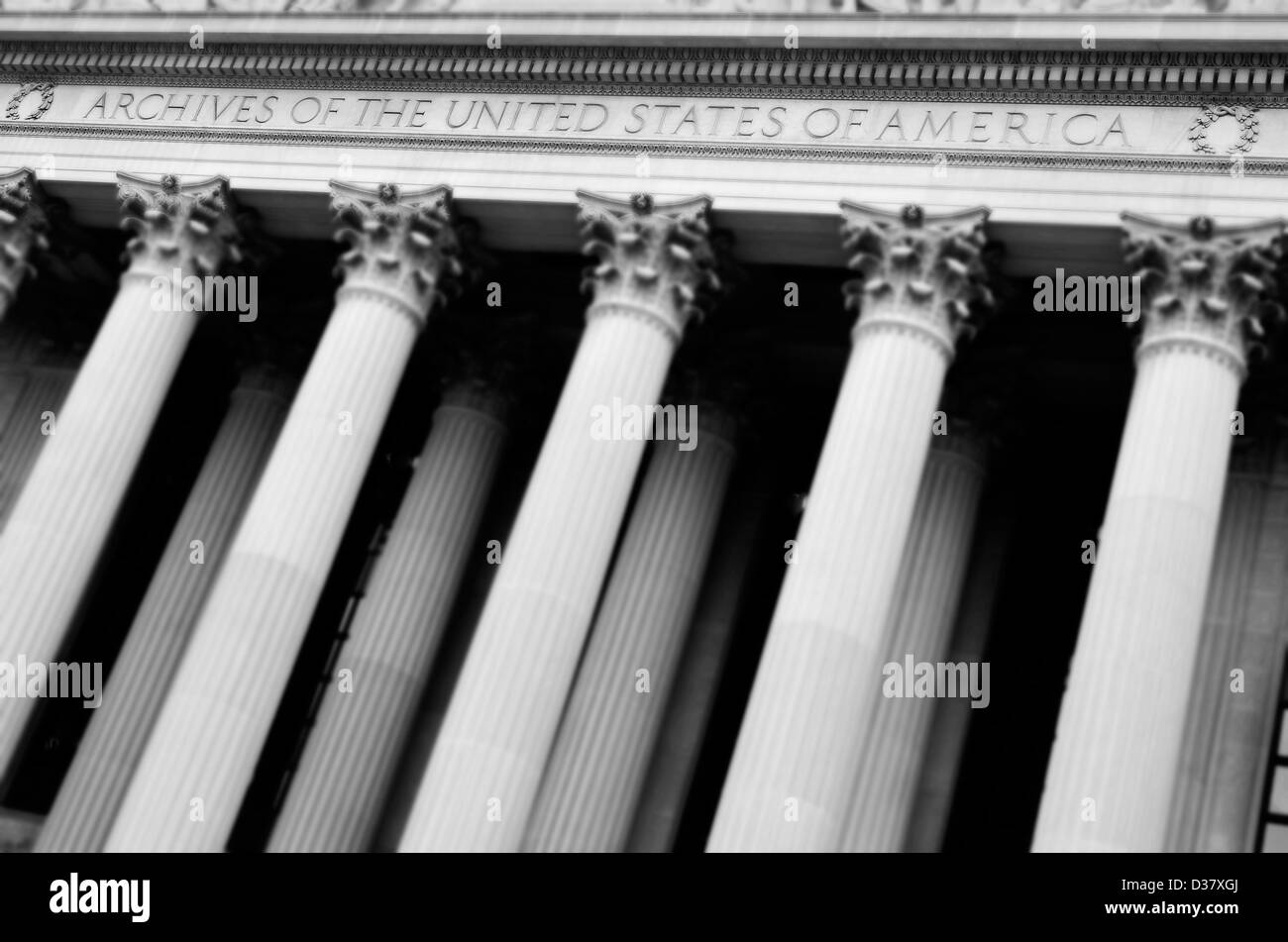 National archives building facade hi-res stock photography and images ...