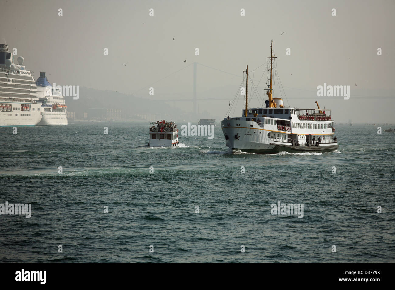Istanbul, Turkey, on the Golden Horn ferry Stock Photo - Alamy