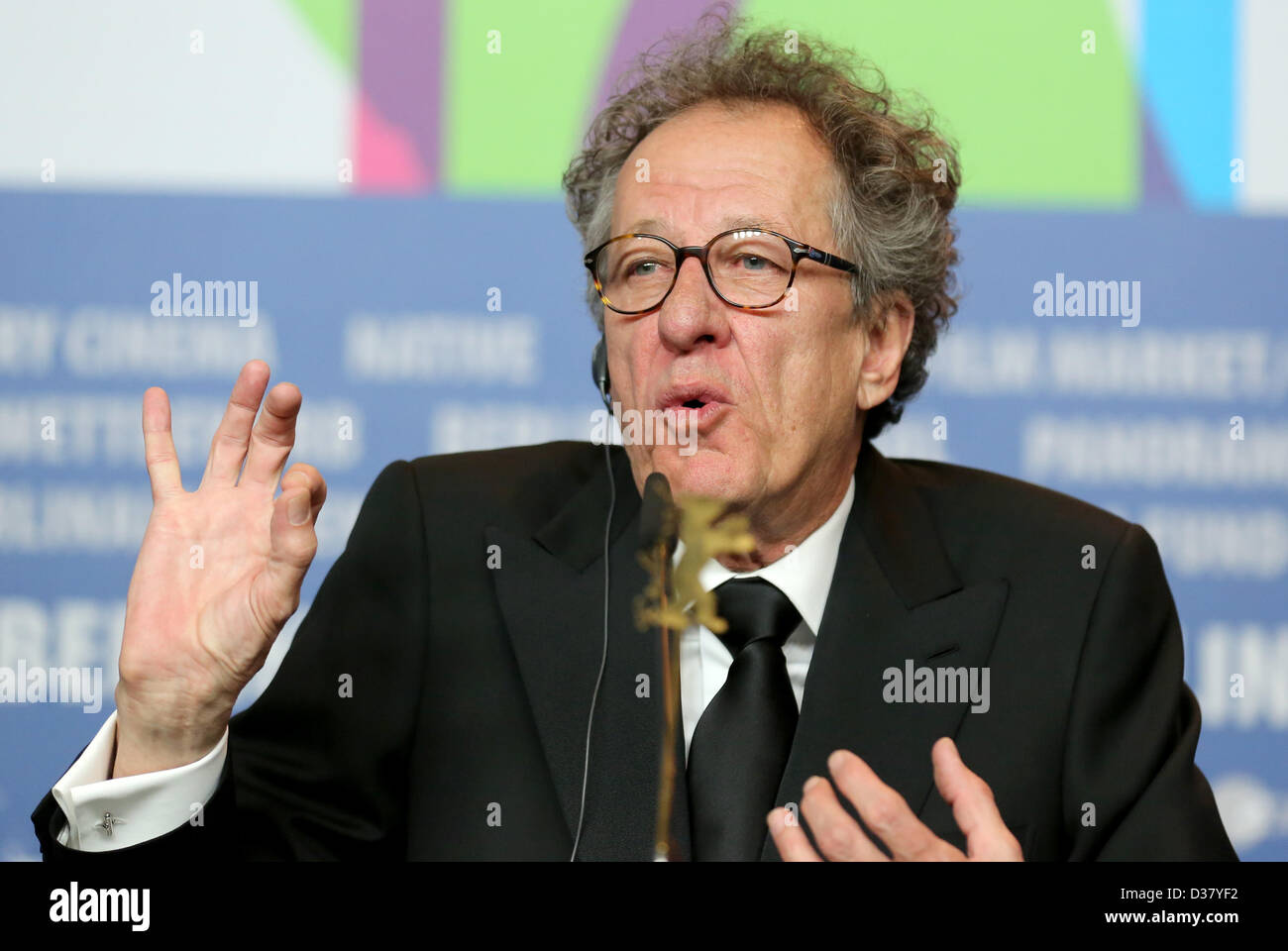 Australian actor and film producer Geoffrey Rush attends the press ...