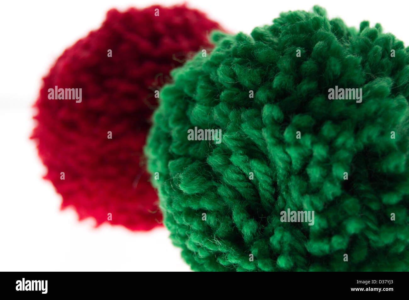 red and green pom pom Stock Photo - Alamy