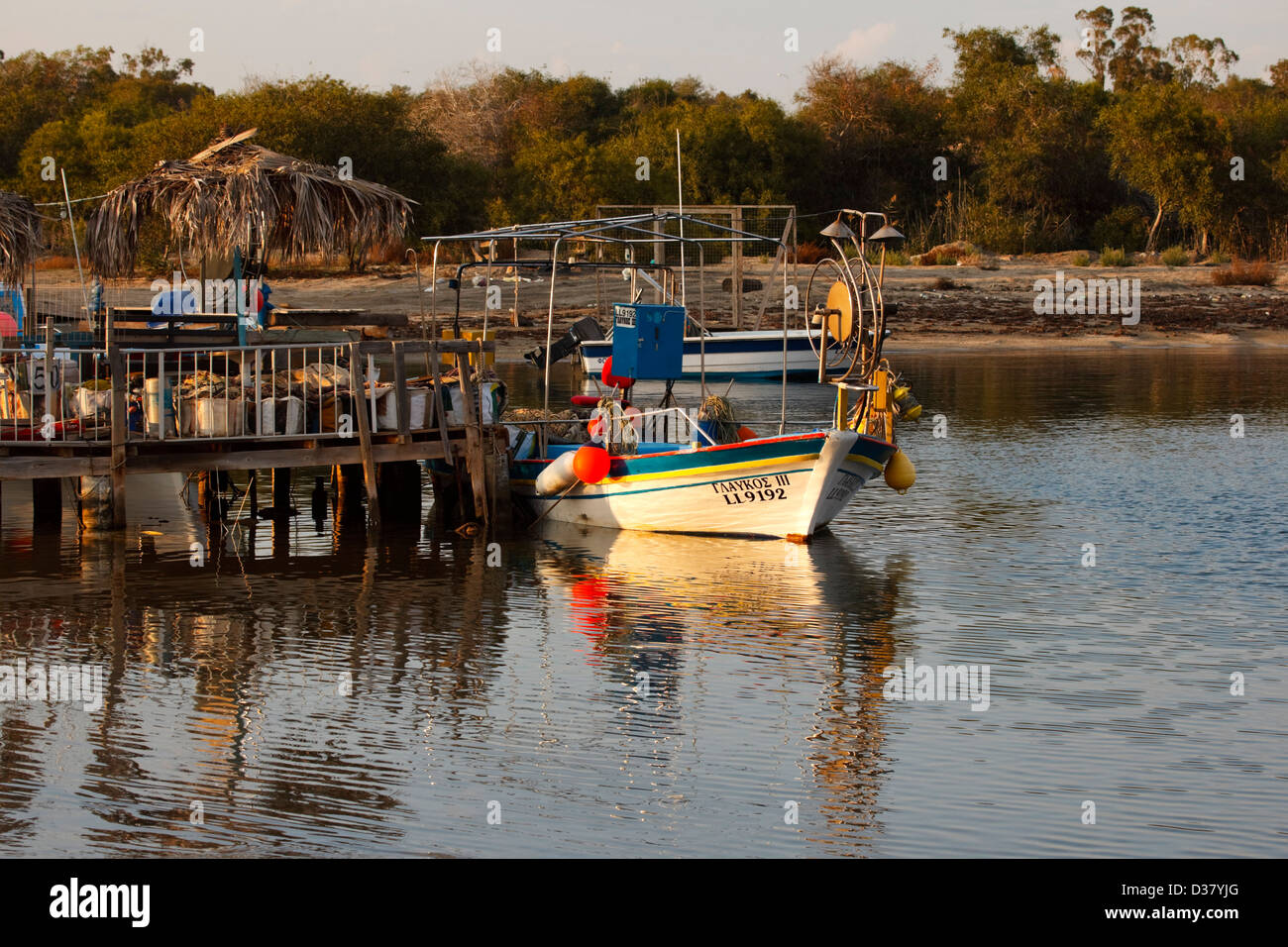 Cypriot fishing boats at rest, Potamos Creek, Cyprus Stock Photo - Alamy