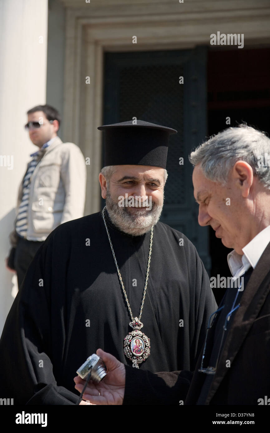 Archbishop Apostolos of Moschonisia, the abbot of the Halki Monastery ...