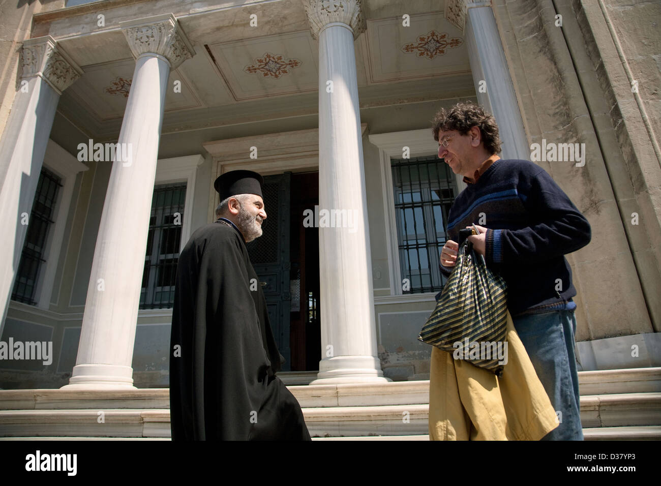 Archbishop Apostolos of Moschonisia, the abbot of the Halki Monastery ...