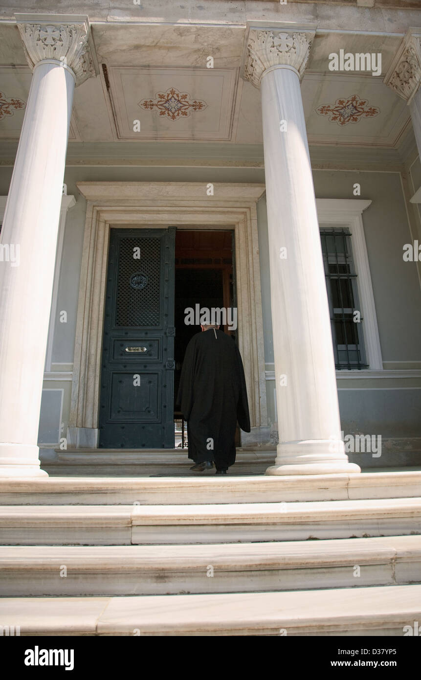 Archbishop Apostolos of Moschonisia, the abbot of the Halki Monastery ...