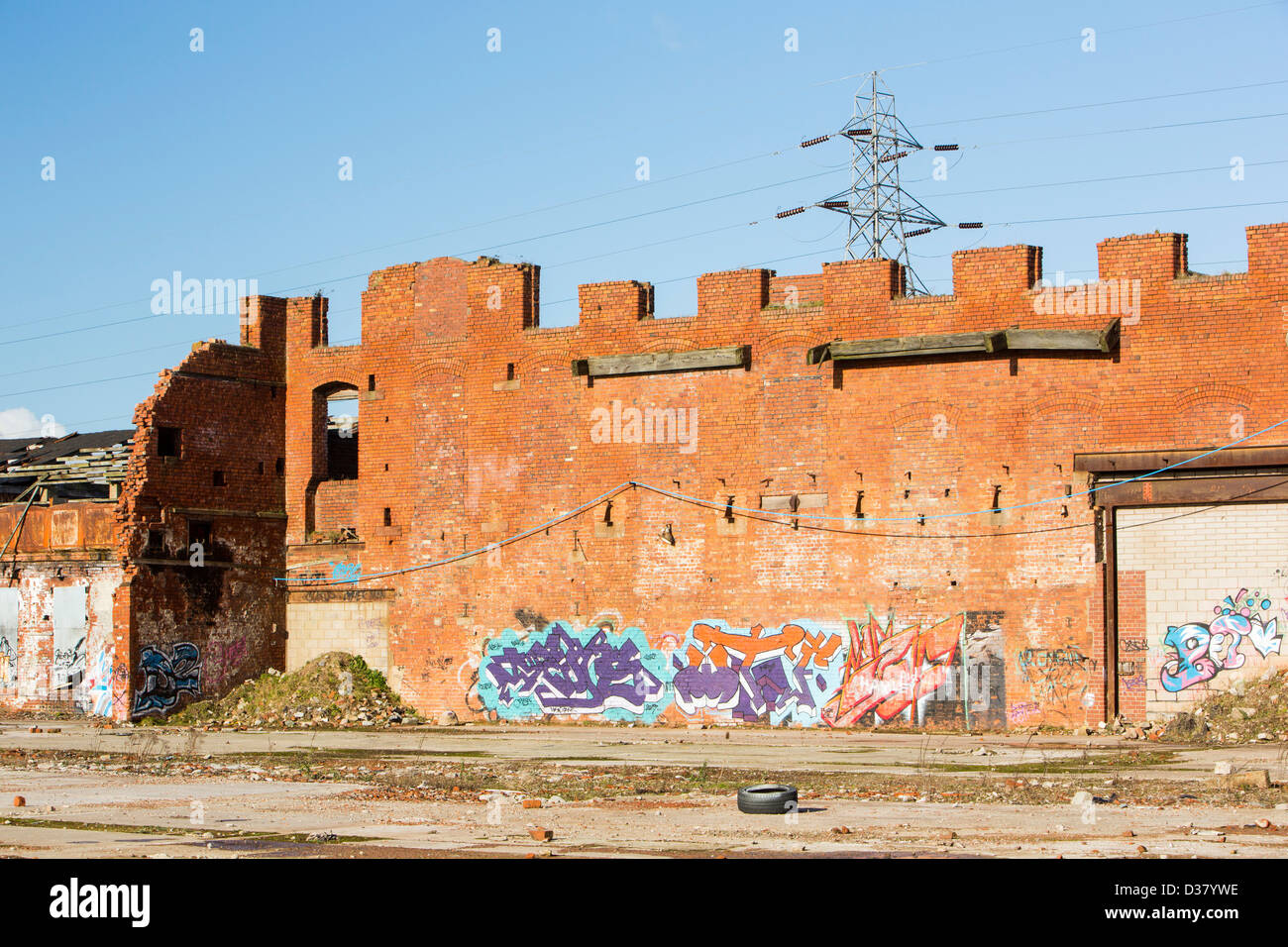 Waste Ground With Graffiti High Resolution Stock Photography and Images ...
