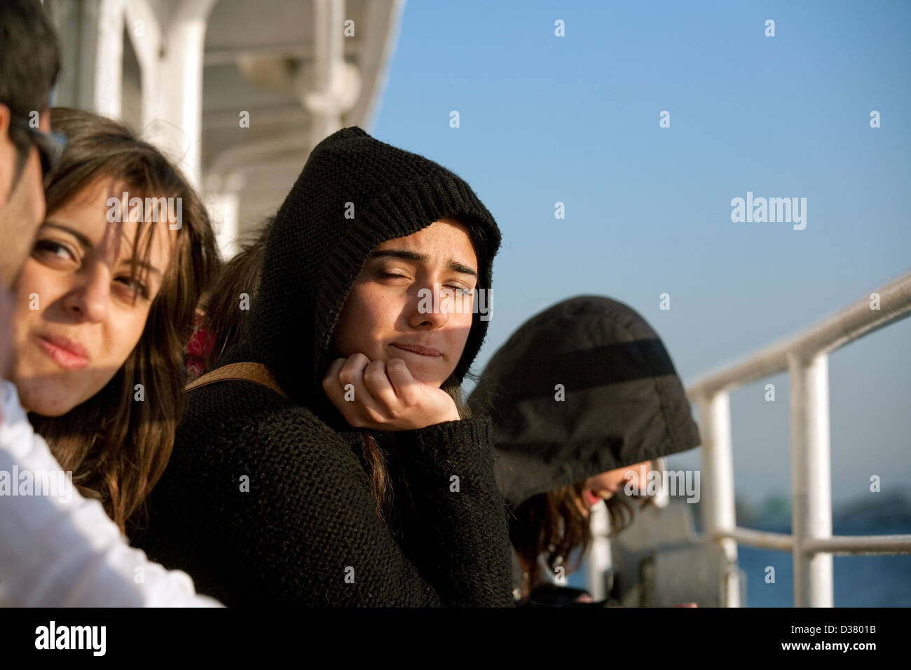 People on a ferry hi-res stock photography and images - Alamy