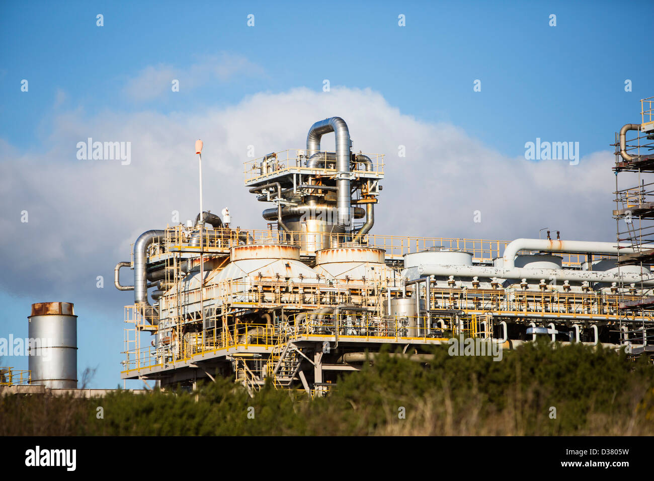 The Rampside gas terminal in Barrow in Furness, Cumbria, UK, which ...