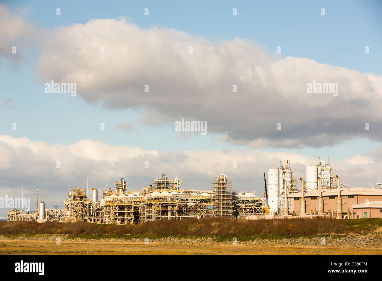 The Rampside gas terminal in Barrow in Furness, Cumbria, UK, which ...
