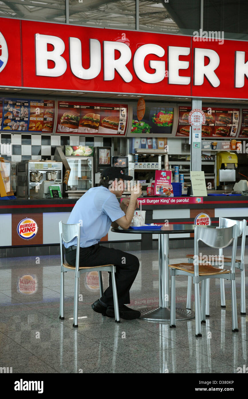 Istanbul, Turkey, a Burger King branch at Ataturk International Airport ... Istanbul, Turkey, a Burger King branch at Ataturk International Airport ...
