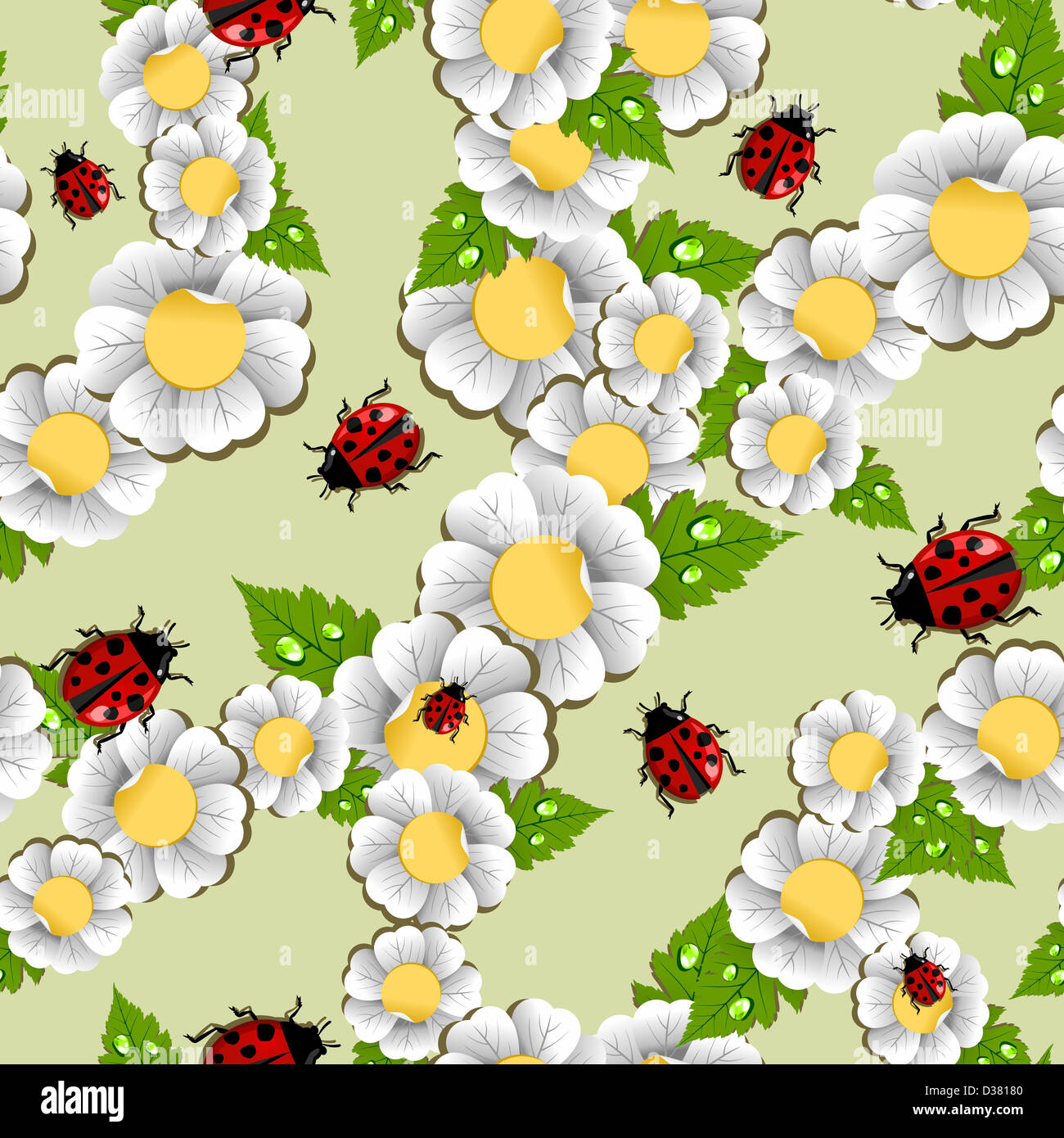 Ladybird pattern hi-res stock photography and images - Alamy