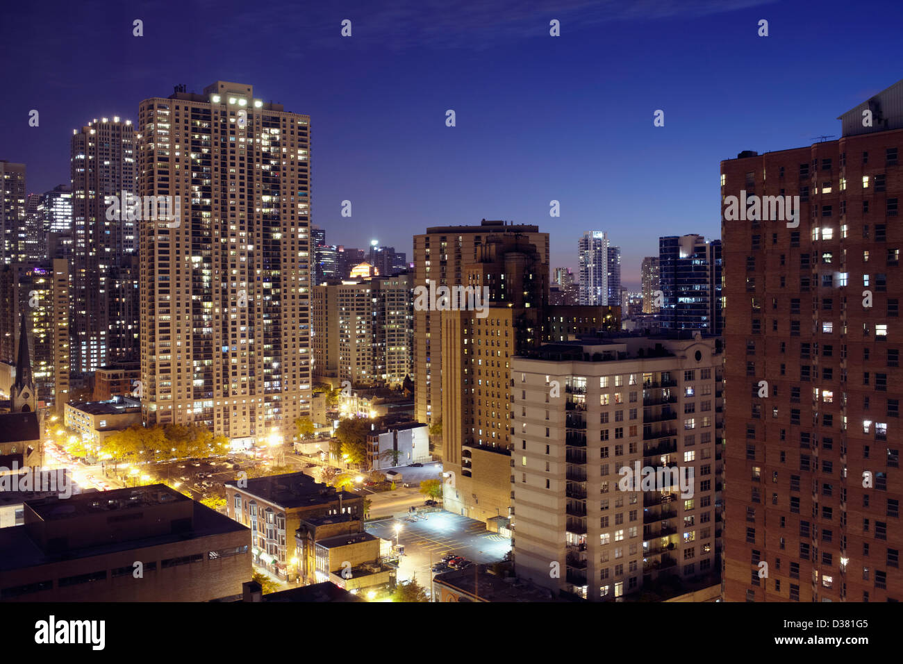 Tranquil usa illuminated night time life hi-res stock photography and ...