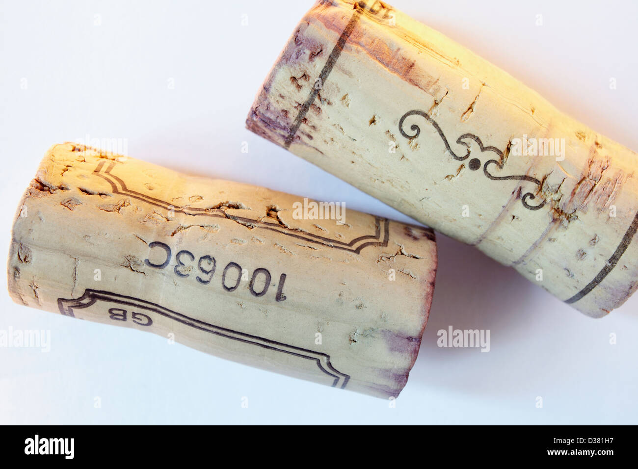Two wine corks Stock Photo - Alamy