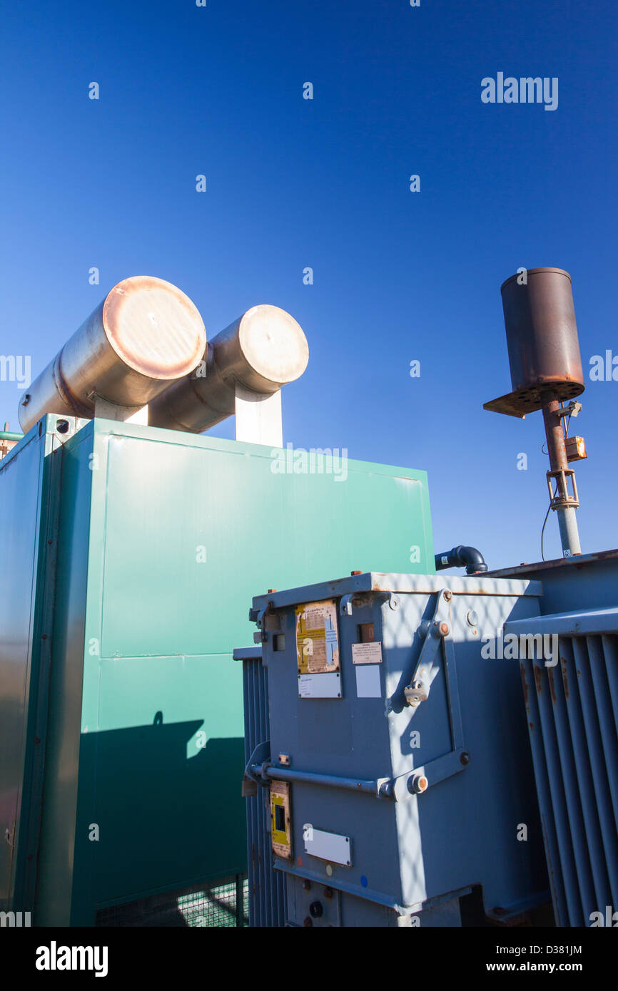 A Methane biogas generator producing green electricity, from biogas ...