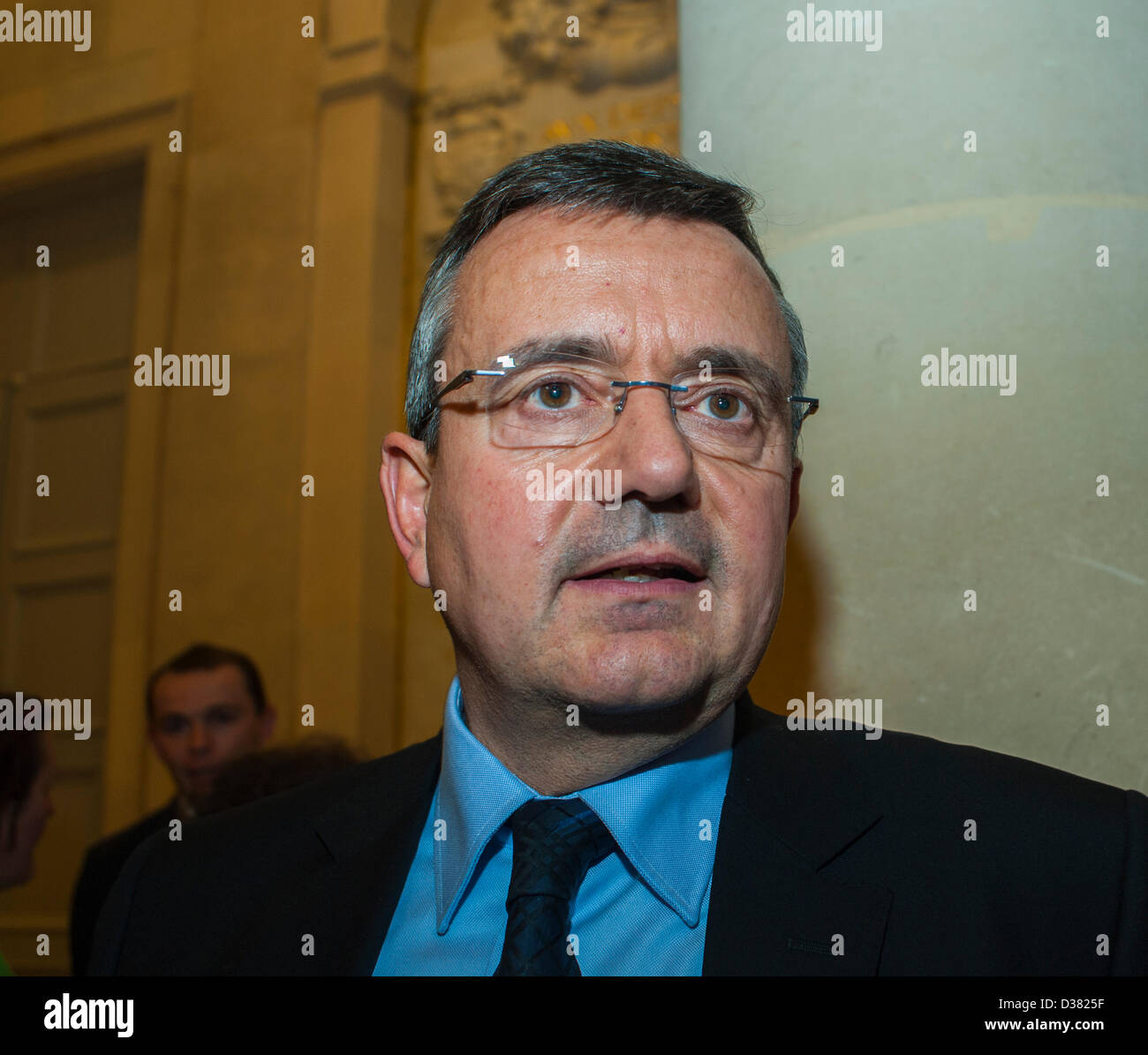 Paris, France. Portrait, French Politicians, Deputies, Meet the Press ...