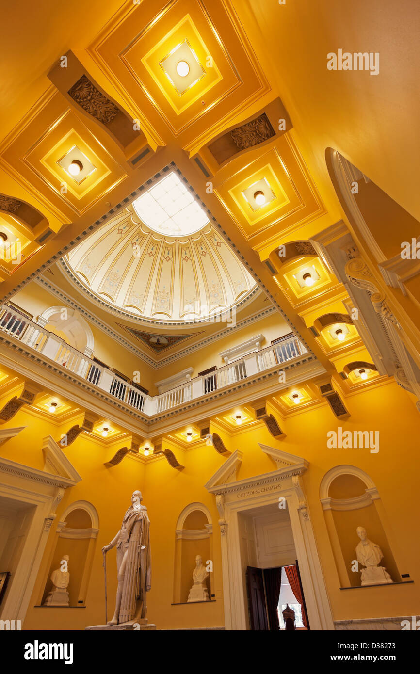 USA, Virginia, Richmond, Interior of State Capitol Building Stock Photo ...
