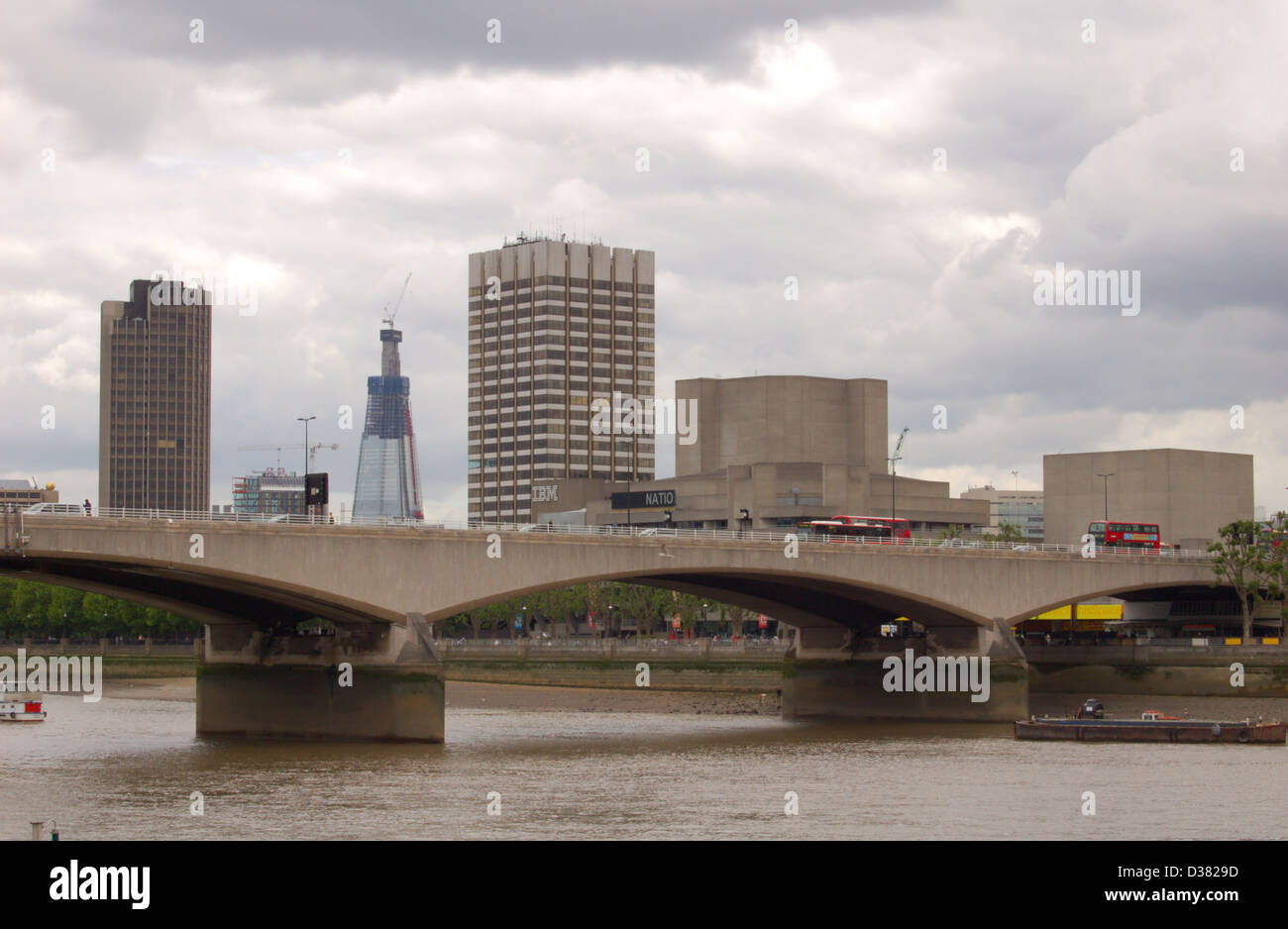 Waterloo Bridge over the River Thames in London, England Stock Photo ...
