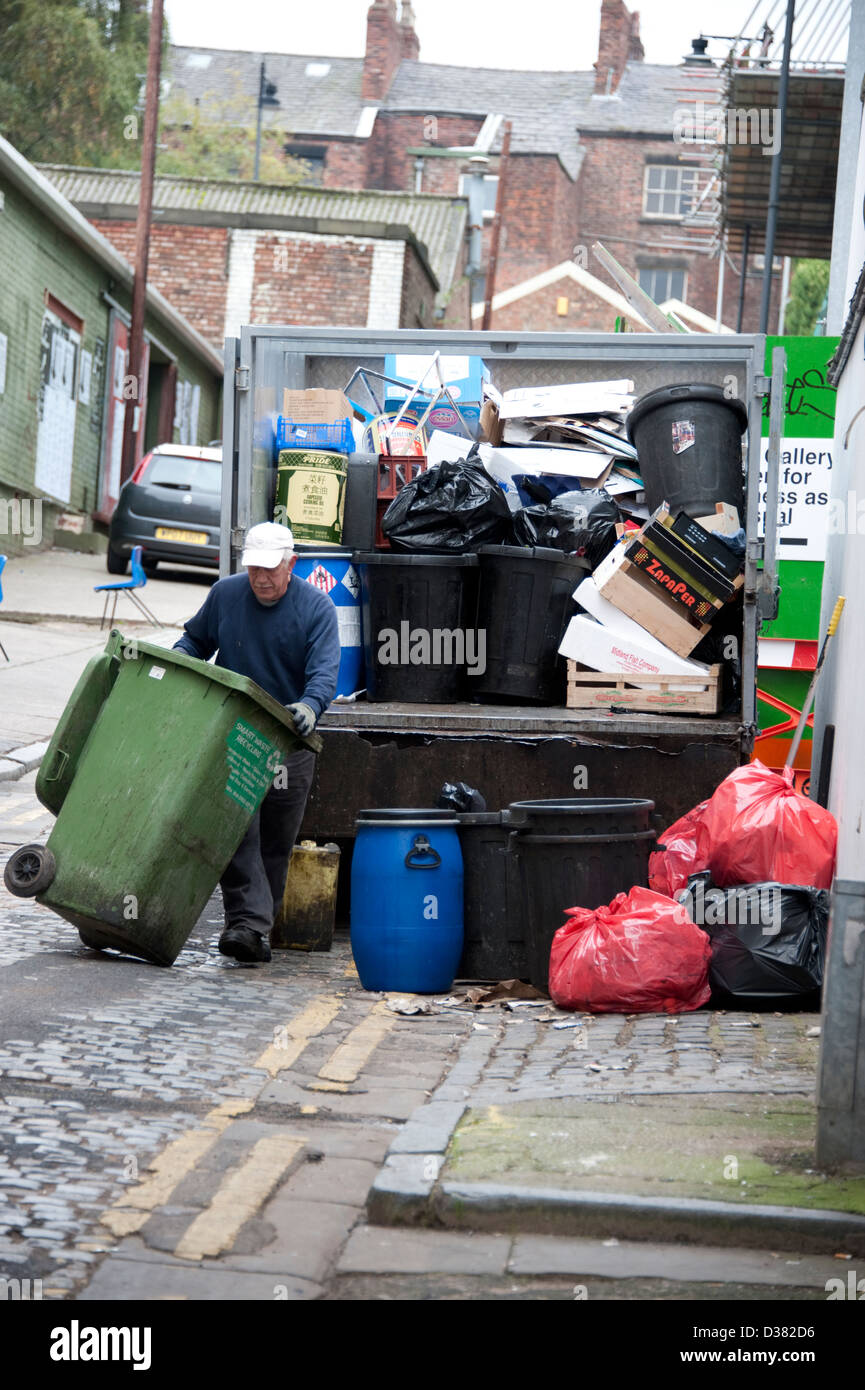 Chinese Restaurant waste rubbish collection oil Stock Photo - Alamy