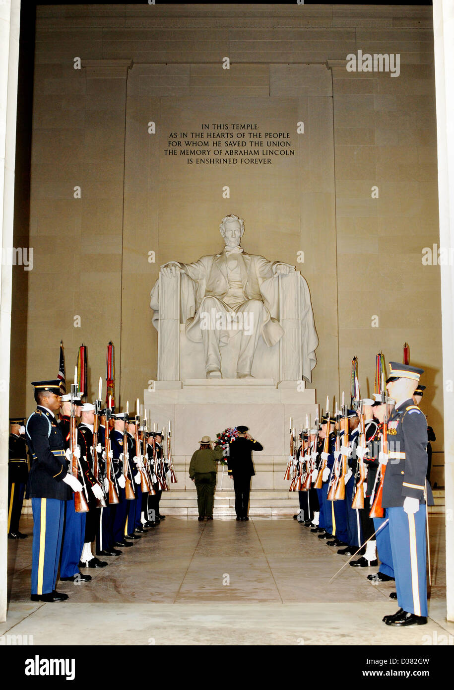 Washington DC, USA. 12th February 2013. US Honor Guard participate in a ...