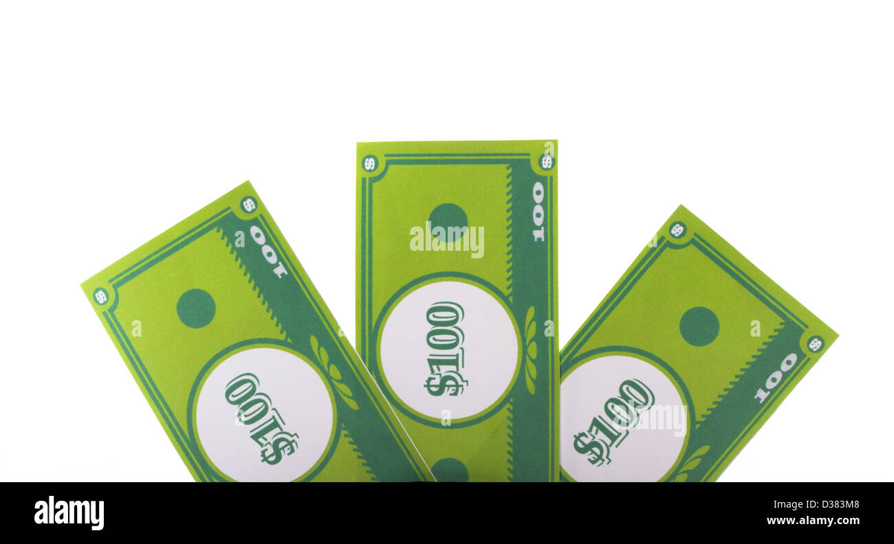 Stack of money made in papercraft Stock Photo - Alamy