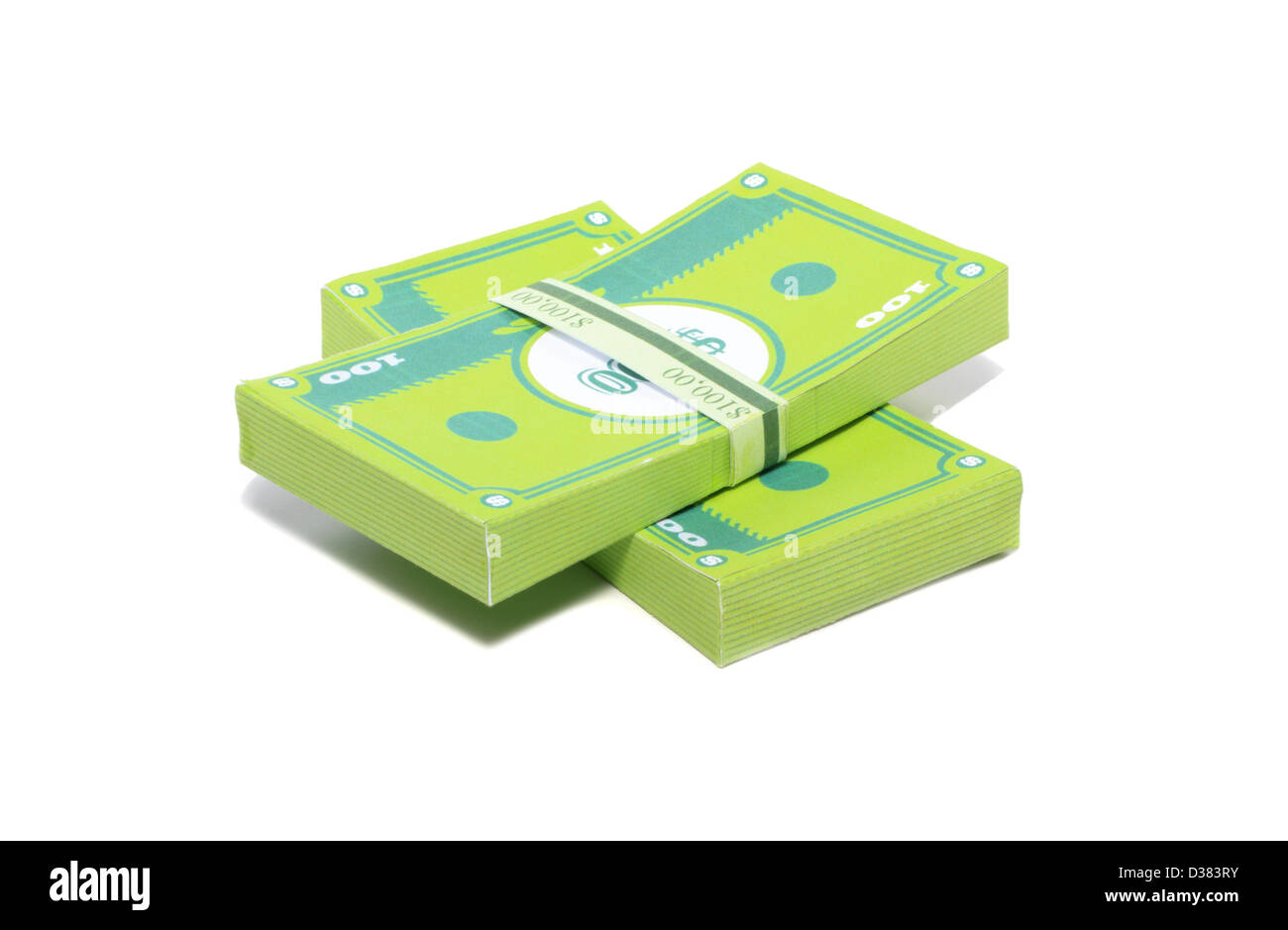 Stack of money made in papercraft Stock Photo - Alamy