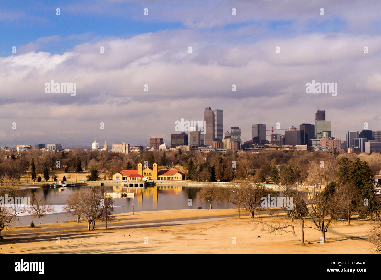 Denver skyline during the day in the Winter Stock Photo - Alamy