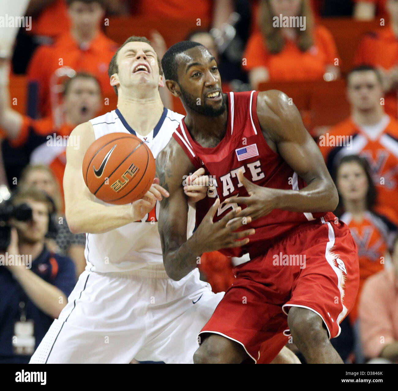 Jan. 29, 2013 - Charlottesville, Va, USA - North Carolina State forward ...