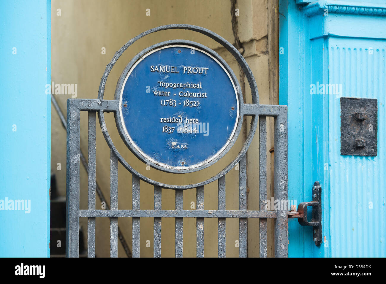 The blue plaque for Samuel Prout a topographical water colourist who ...