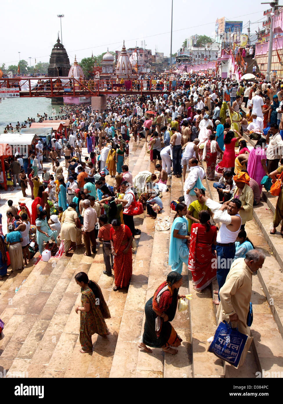Haridwar Pilgrims gather at the third Shahi Snan Kumbh Mela in Har ki ...