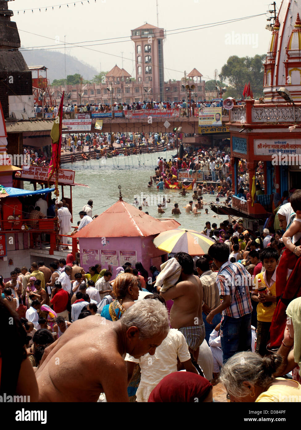 Haridwar Pilgrims gather at the third Shahi Snan Kumbh Mela in Har ki ...