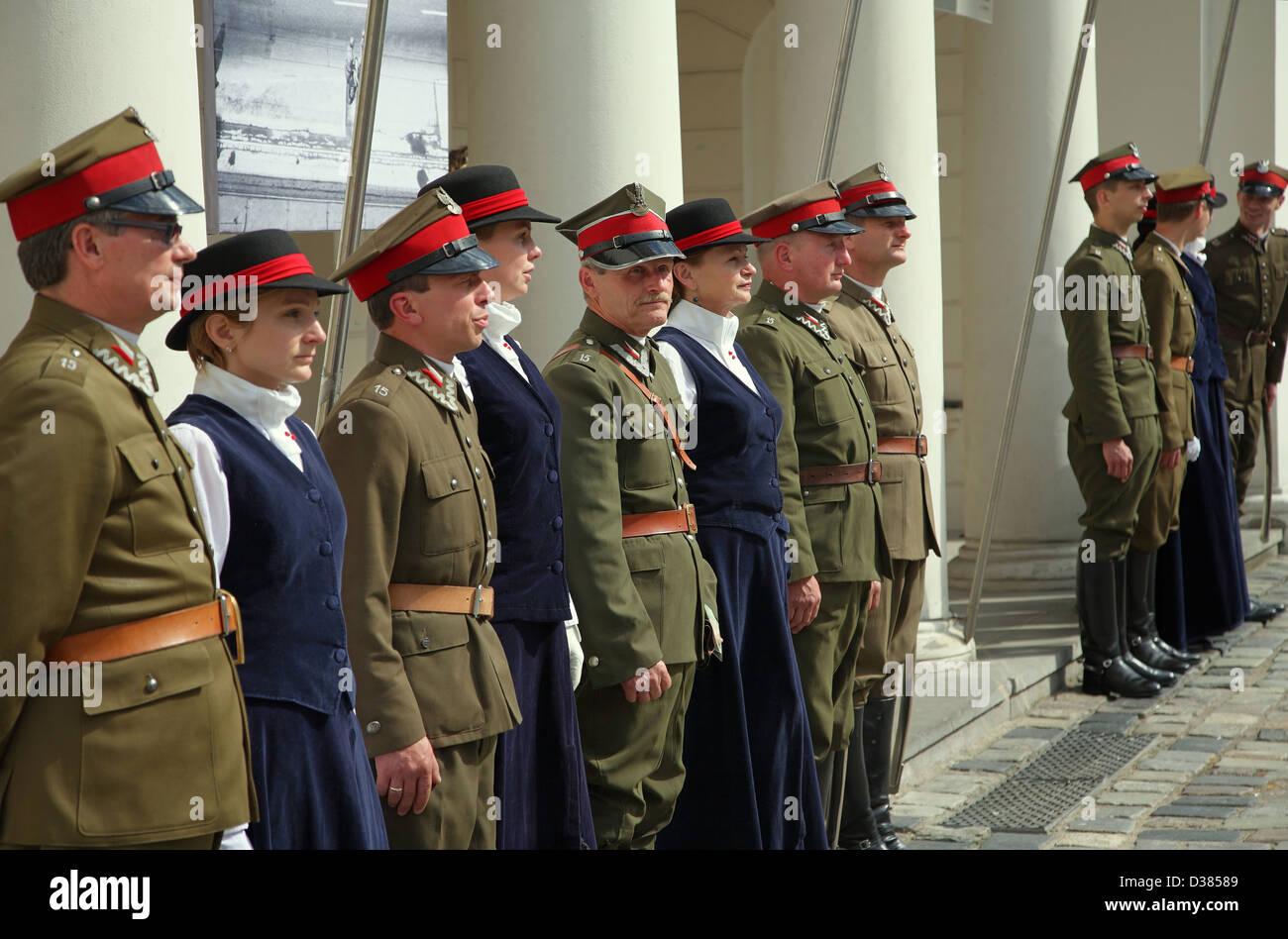 Poznan, Poland, Men in Ulanenuniform at the Museum of the United Polish ...