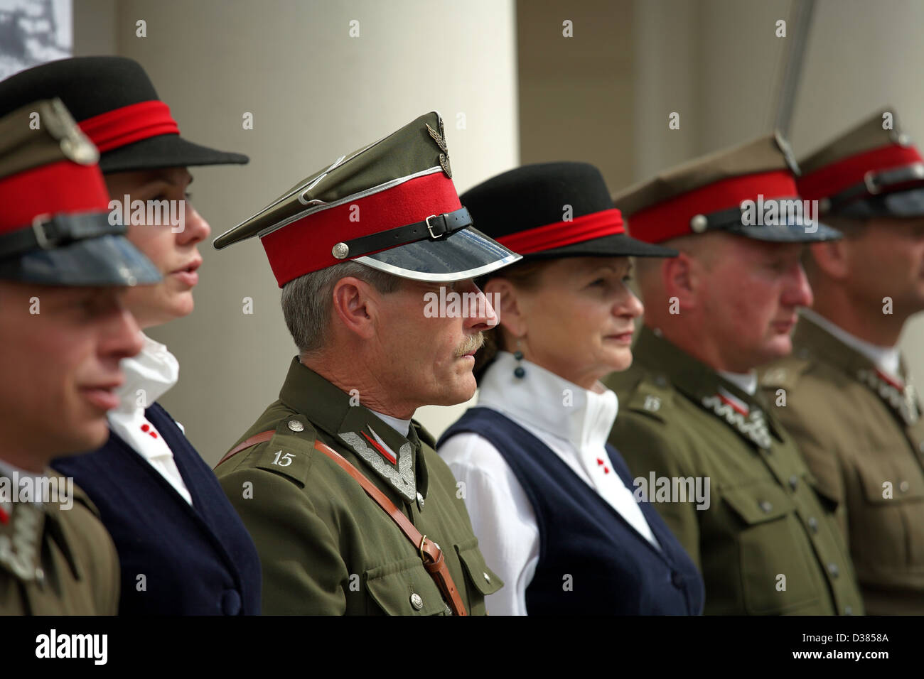 Poznan, Poland, Men in Ulanenuniform at the Museum of the United Polish ...