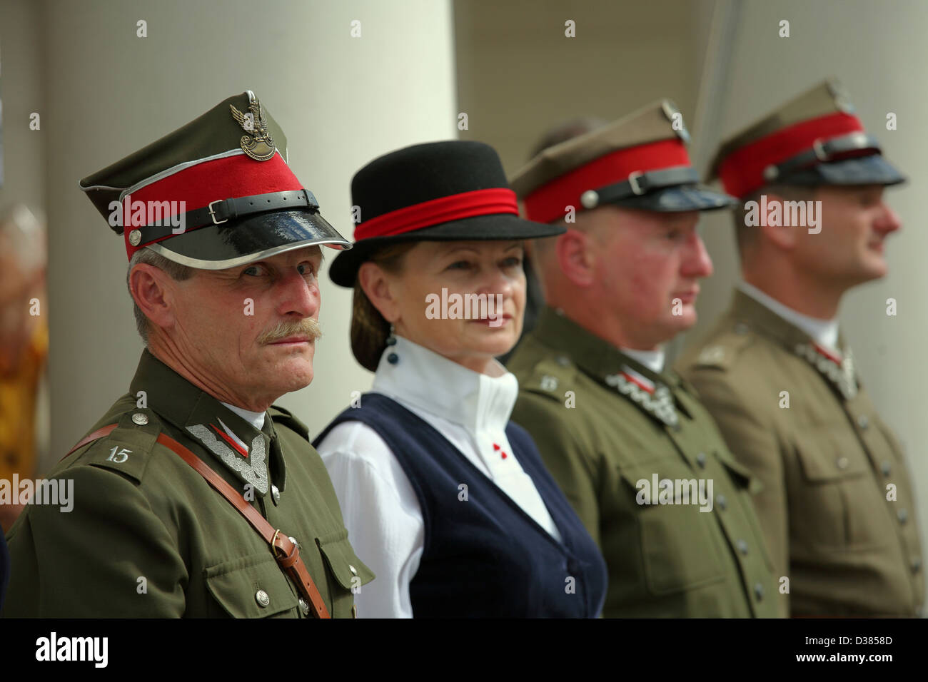 Poznan, Poland, Men in Ulanenuniform at the Museum of the United Polish ...