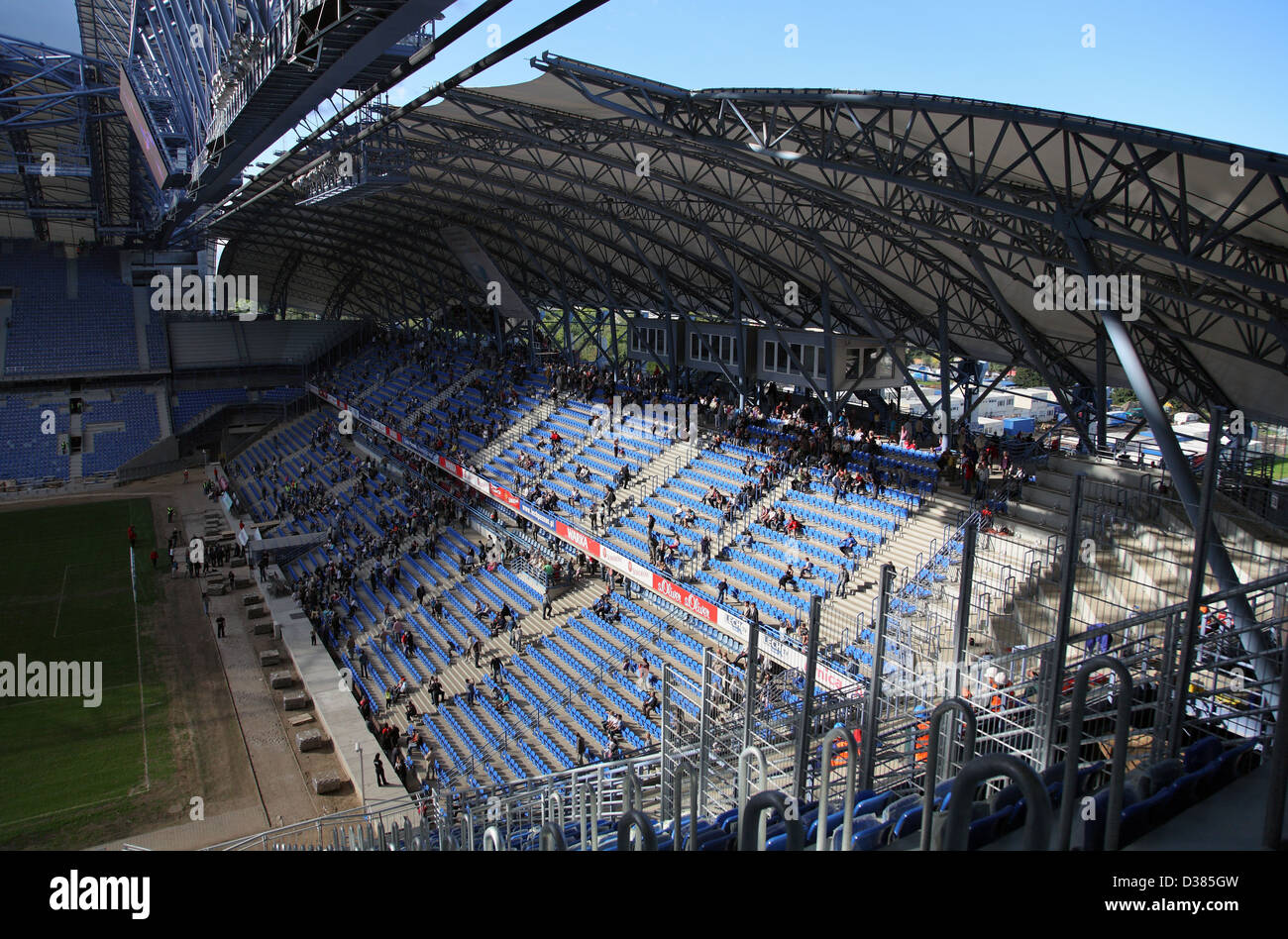 Poznan, Poland, the Poznan stadium, Spielstaette at Euro 2012 Stock ...