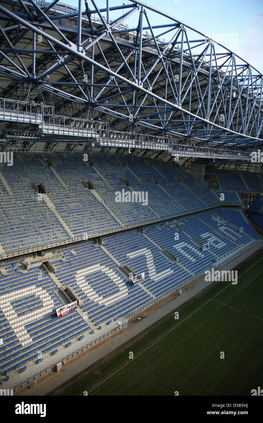 Poznan, Poland, the Poznan stadium, Spielstaette at Euro 2012 Stock ...