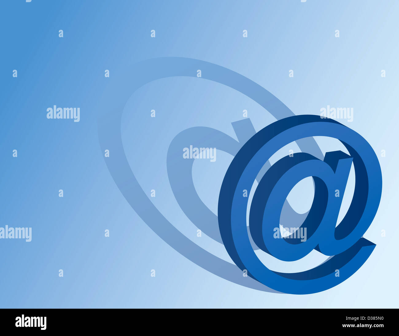 @ At Symbol on a Background Stock Photo - Alamy