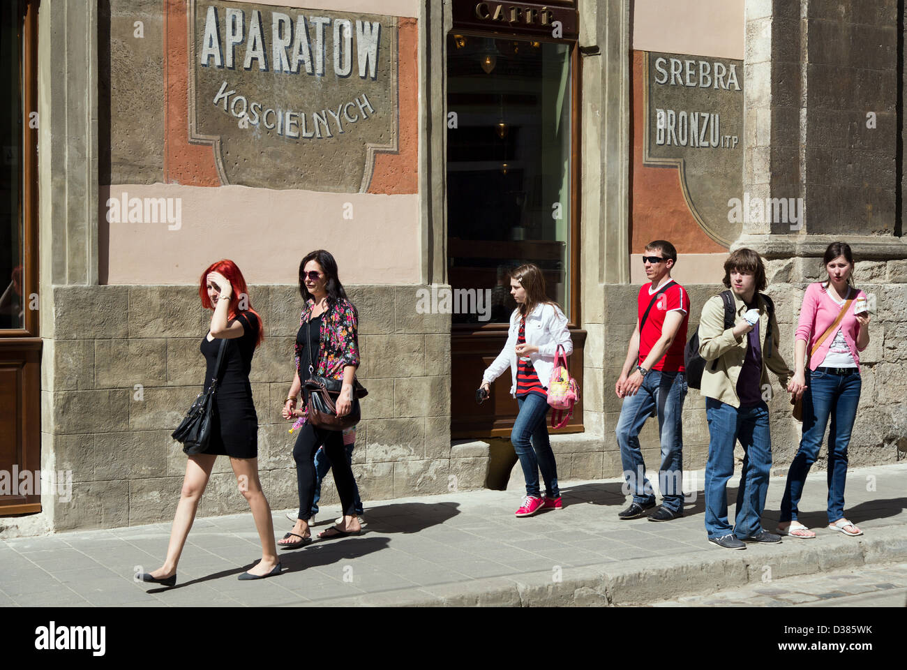 Lviv ukraine old polish writing hi-res stock photography and images - Alamy