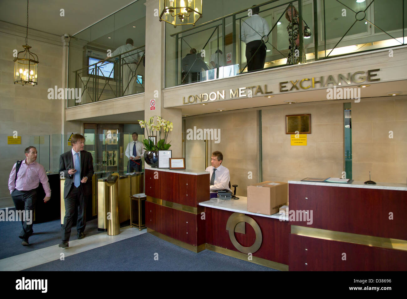 London, United Kingdom, the entrance of the London Metal Exchange Stock ...